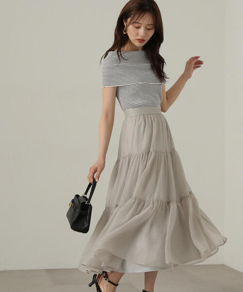 PROPORTION BODY DRESSING（プロポーションボディドレッシング） フレアスカート MEDIUM カーキ レディース : ZOZOTOWN Yahoo!店 - 通販 ...