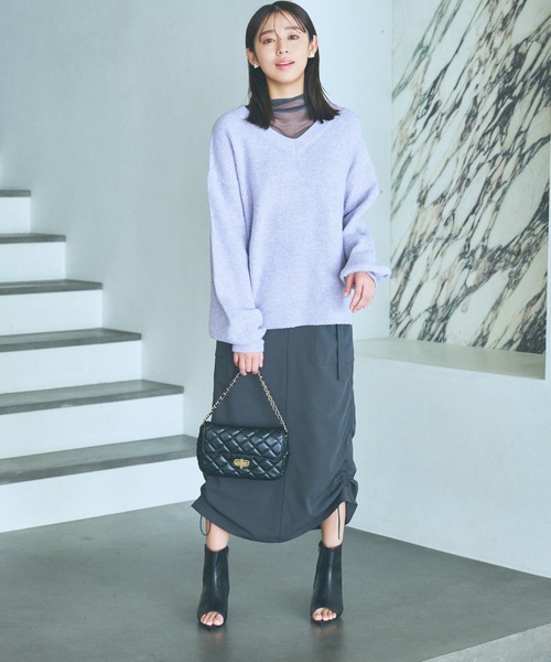 mysty woman tシャツ シアーラメボトルネックプルオーバー 109876 レディース : ZOZOTOWN Yahoo!店 - 通販 ...