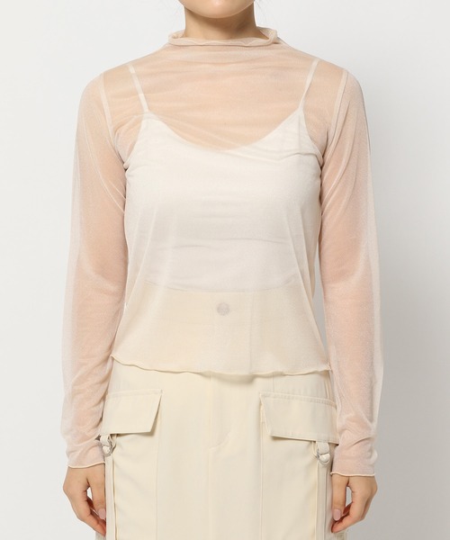 mysty woman tシャツ シアーラメボトルネックプルオーバー 109876 レディース : ZOZOTOWN Yahoo!店 - 通販 ...