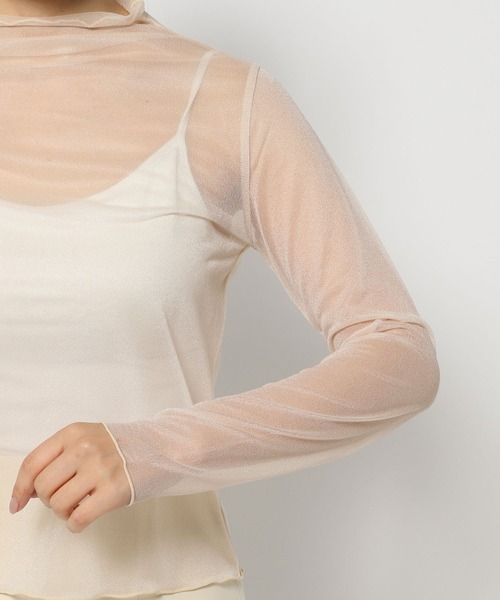 mysty woman tシャツ シアーラメボトルネックプルオーバー 109876 レディース : ZOZOTOWN Yahoo!店 - 通販 ...