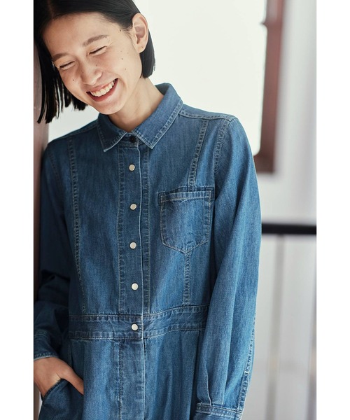 Sunny clouds 「Sunny clouds」 シャツワンピース MEDIUM ライトインディゴブルー レディース : ZOZOTOWN Yahoo!店 - 通販 - Yahoo!ショッピング