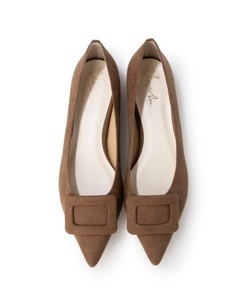 Yahoo!オークション - 「Launa lea」 フラットパンプス 24.0cm グレー ...