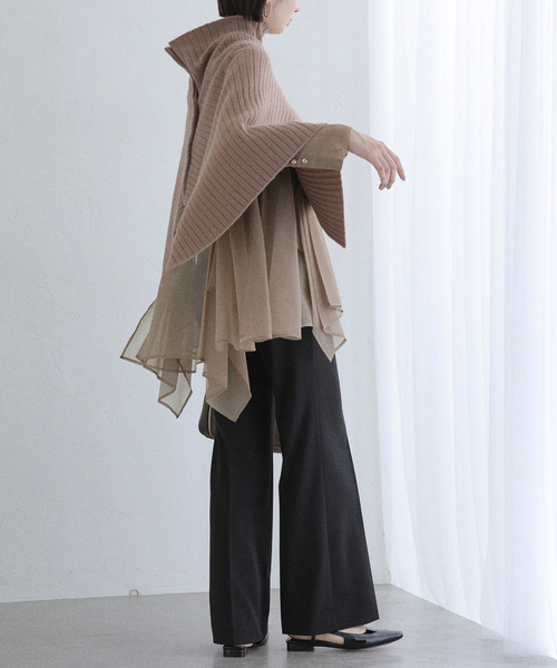 ラ トータリテ（La TOTALITE）/【洗える】ヘムフレアシアーチュニック La TOTALITE（ラ トータリテ） ブラウス シャツ 「洗える」ヘムフレア