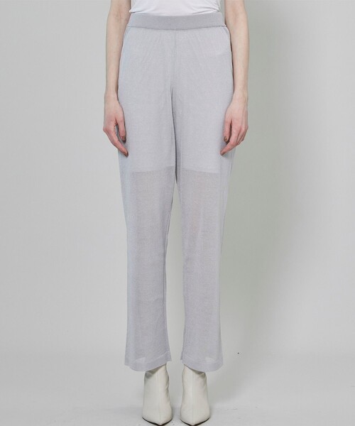 Ameri スラックス パンツ 「AMERI/アメリ」「STUDIOUS別注」別注シアーニットベーシックパンツ 01210850690 レディース : ZOZOTOWN Yahoo!店 ...