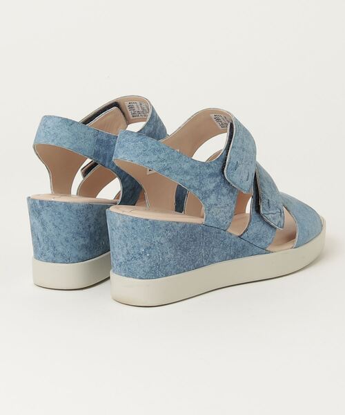 Yahoo!オークション - 「ECCO」 ヒールサンダル 38 ブルー レディース