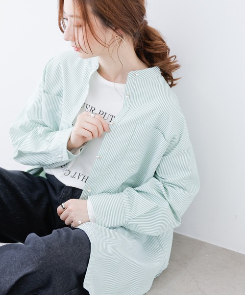 frames RAY CASSIN 「frames CASSIN」 長袖シャツ MEDIUM グリーン レディース : ZOZOTOWN Yahoo!店 - 通販 - Yahoo!ショッピング