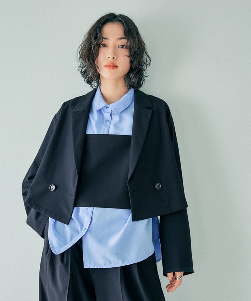 LEPSIM コート アウター TRWブレストショートジャケット 243455 レディース : ZOZOTOWN Yahoo!店 - 通販 - Yahoo!ショッピング