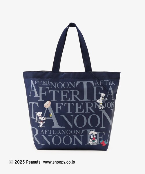 Afternoon Tea エコバッグ スリットポケット付きロゴバッグM/PEANUTS : ZOZOTOWN Yahoo!店 - 通販 - Yahoo!ショッピング