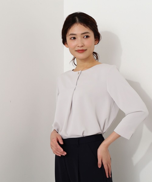 NATURAL BEAUTY BASIC 「NATURAL BASIC」 7分袖ブラウス SMALL グレー レディース : ZOZOTOWN Yahoo!店 - 通販 - Yahoo!ショッピング
