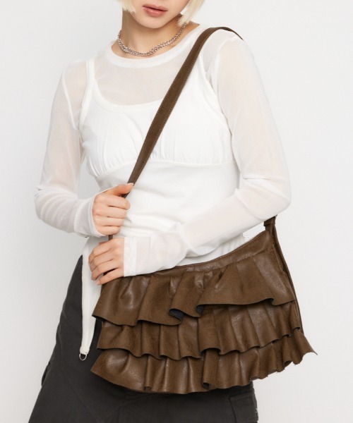 LAGUA GEM ショルダーバッグ バッグ FRILL レディース : ZOZOTOWN Yahoo!店 - 通販 - Yahoo!ショッピング