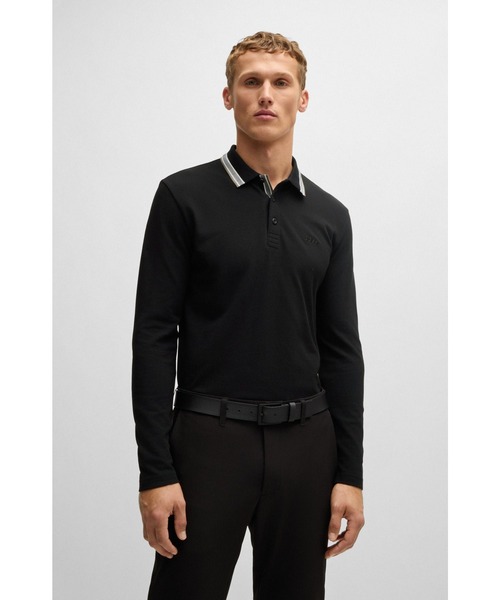 BOSS（HUGO BOSS） 「BOSS」 長袖ポロシャツ S チャコールグレー メンズ : ZOZOTOWN Yahoo!店 - 通販 - Yahoo!ショッピング