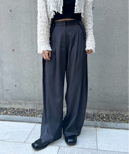 「mline」 スラックス 2 チャコールグレー レディース : 89082950 : ZOZOTOWN Yahoo!店 - 通販 - Yahoo!ショッピング