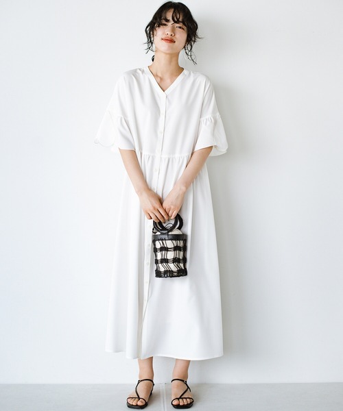 Yahoo!オークション - 「haco 」 半袖ワンピース SMALL ブラック系その...