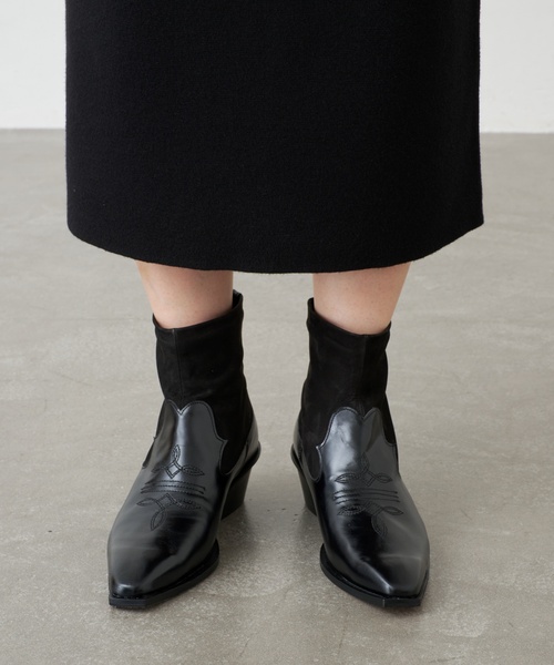 Le Talon GRISE（ル タロン グリーズ） ブーツ GRISE LEATHER WESTERN