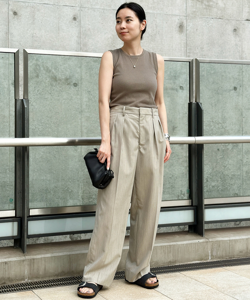 AP STUDIO パンツ スラックス 【CINOH / チノ】tuck slacks : ZOZOTOWN Yahoo!店 - 通販 - Yahoo!ショッピング