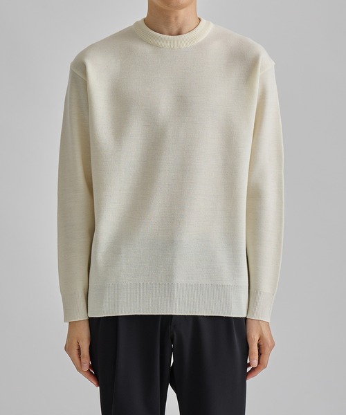 UNITED TOKYO セーター ニット 「STUDIOUS × TOKYO」WOOL MILANO RIB CREW NECK KNIT ...