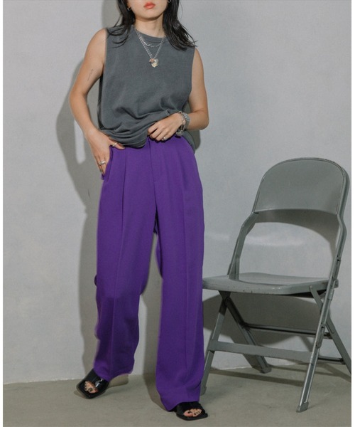 SUWDEE スラックス パンツ color slacks pants レディース : ZOZOTOWN Yahoo!店 - 通販 ...