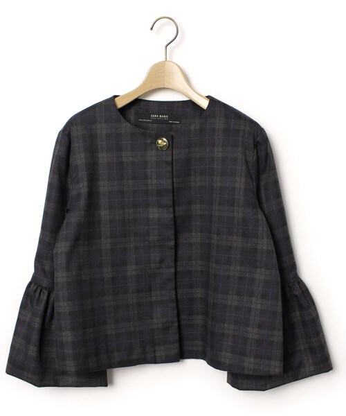 ZARA BASIC 「ZARA BASIC」 ノーカラージャケット M ブラック レディース : ZOZOTOWN Yahoo!店 - 通販 - Yahoo!ショッピング