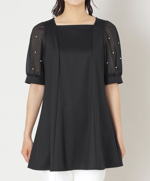 TO BE CHIC（トゥー ビー シック） tシャツ ドットパールスリーブ チュニック レディース : ZOZOTOWN Yahoo!店 - 通販 - Yahoo!ショッピング