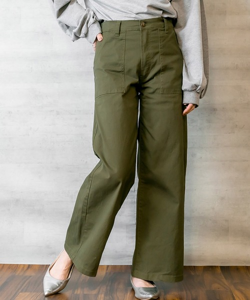 SVEC（シュベック） パンツ ツイル ワイド ベイカーパンツ / LARU レディース : ZOZOTOWN Yahoo!店 - 通販 - Yahoo!ショッピング