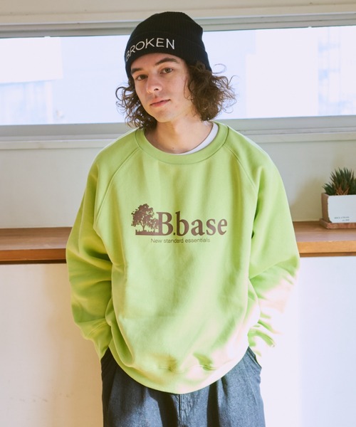 BROKEN BASE 「BROKEN BASE」 スウェットカットソー MEDIUM グリーン メンズ : ZOZOTOWN Yahoo!店 ...