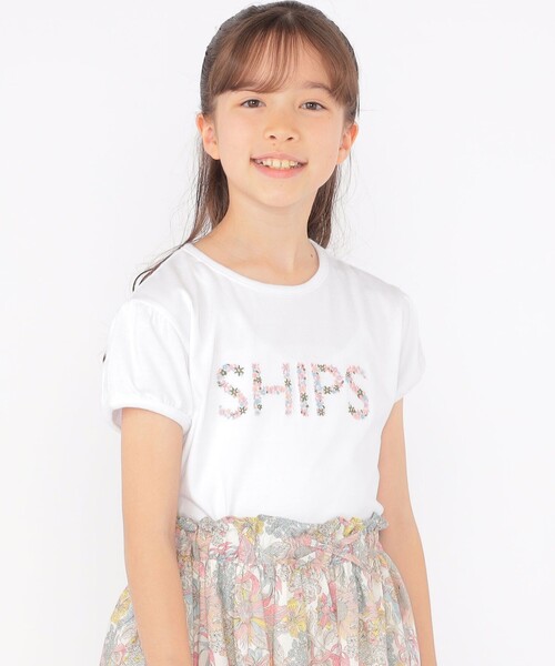 SHIPS（シップス） tシャツ SHIPS KIDS:140〜150cm / ガーリー 刺繍 ロゴ TEE キッズ 子供服 女の子 : ZOZOTOWN Yahoo!店 - 通販 ...