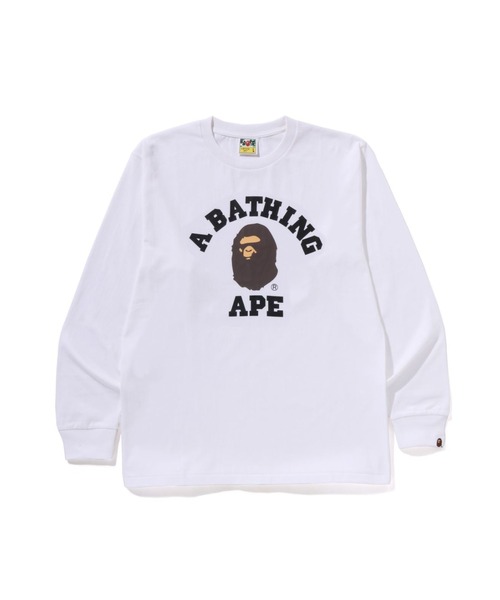 A BATHING APE 「A APE」 長袖Tシャツ LARGE ホワイト メンズ : ZOZOTOWN Yahoo!店 - 通販 - Yahoo!ショッピング