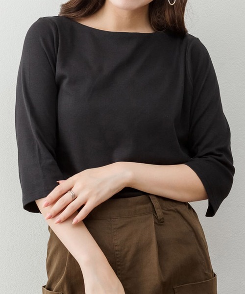 SVEC tシャツ 7分丈 ボートネック トップス レディース : ZOZOTOWN Yahoo!店 - 通販 - Yahoo!ショッピング