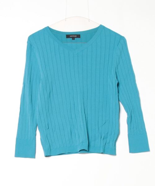 「UNTITLED」 Vネックニット 2 ブルー レディース : 88779962 : ZOZOTOWN Yahoo!店 - 通販 - Yahoo!ショッピング