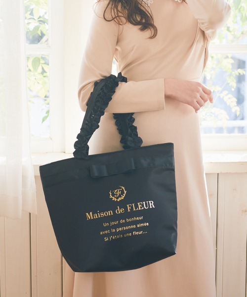 Maison de FLEUR 「Maison FLEUR」 トートバッグ FREE ブラック レディース : ZOZOTOWN Yahoo!店 - 通販 - Yahoo!ショッピング