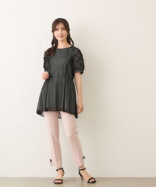 TO BE CHIC ブラウス シャツ リボンチュール チュニックブラウス レディース : ZOZOTOWN Yahoo!店 - 通販 - Yahoo!ショッピング