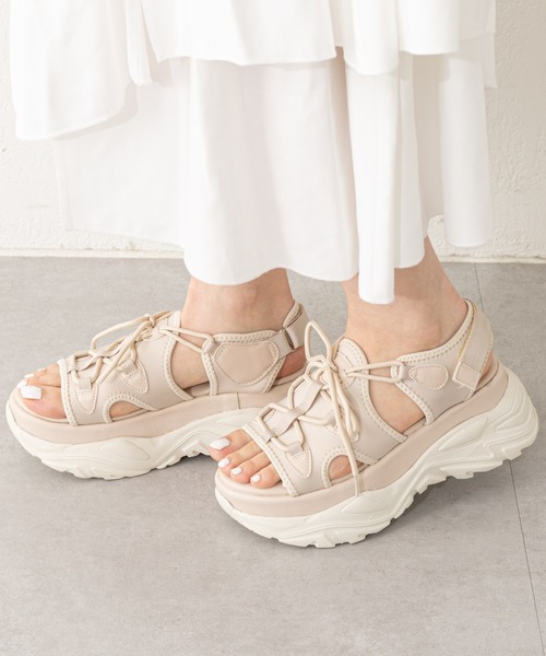 Chico 「Chico」 フラットサンダル MEDIUM ライトベージュ レディース : ZOZOTOWN Yahoo!店 - 通販 - Yahoo!ショッピング