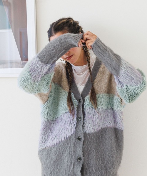 「BAYFLOW」 ニットカーディガン FREE パープル レディース : 89373971 : ZOZOTOWN Yahoo!店 - 通販 - Yahoo!ショッピング