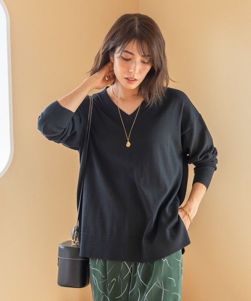 BAYFLOW ニット Vネックニットプルオーバー レディース : ZOZOTOWN Yahoo!店 - 通販 - Yahoo!ショッピング