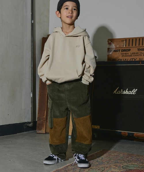 PAIRMANON STREET パンツ カーゴパンツ 「PAIRMANON STREET」コーデュロイ 切り替え 配色 ワーク カーゴ ...