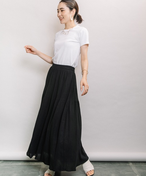 ELVENCE DUEX スカート ヨウリュウティアードSK レディース : ZOZOTOWN Yahoo!店 - 通販 - Yahoo!ショッピング