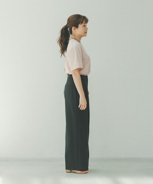 GLOBAL WORK tシャツ Tシャツ 高山直子さんコラボ/ベーシックTEE/EiiS/991919 レディース : ZOZOTOWN ...