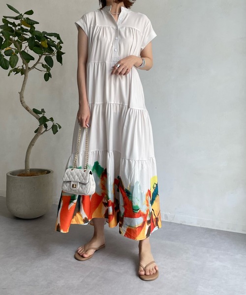 DouDou 「DouDou」 半袖ワンピース FREE ホワイト系その他 レディース : ZOZOTOWN Yahoo!店 - 通販 - Yahoo!ショッピング