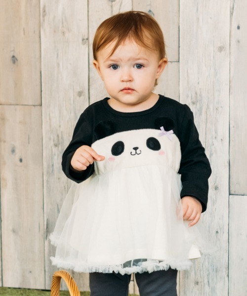 kids zoo（キッズズー） ワンピース パンダ・うさぎチュール切替チュニック キッズ 子供服 女の子 : ZOZOTOWN Yahoo!店 - 通販 - Yahoo!ショッピング