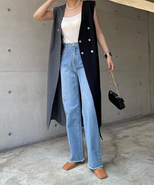 DouDou 「DouDou」 ベスト FREE グレー レディース : ZOZOTOWN Yahoo!店 - 通販 - Yahoo!ショッピング