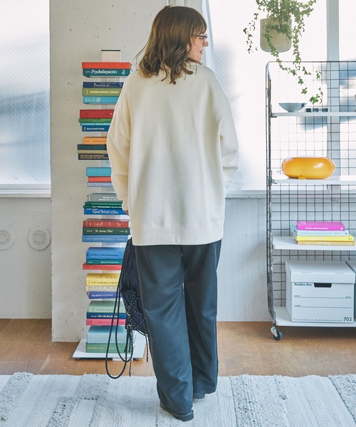 スウェット ナンバリング刺繍 ヘンリーネック オーバーサイズ スウェット レディース メンズ : 86541978 : ZOZOTOWN ...