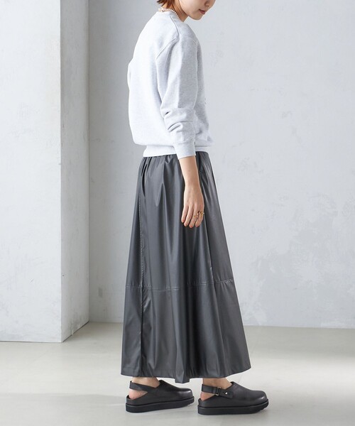 SHIPS（シップス） スカート 「手洗い可能」ギャザー スカート