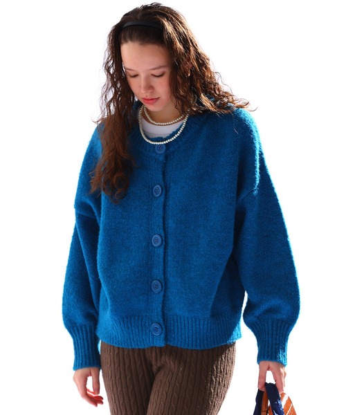 カーディガン ボタンクルーネックカーディガン :60077980:ZOZOTOWN Yahoo!店 - 通販 - Yahoo!ショッピング