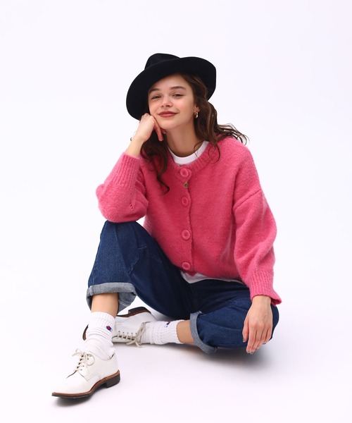 カーディガン ボタンクルーネックカーディガン :60077980:ZOZOTOWN Yahoo!店 - 通販 - Yahoo!ショッピング