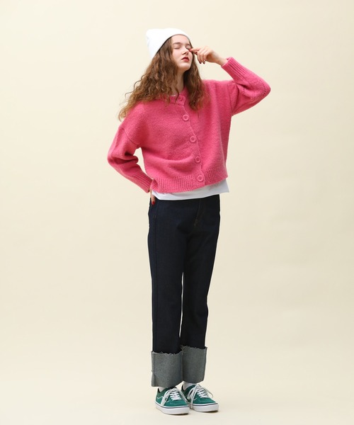 カーディガン ボタンクルーネックカーディガン :60077980:ZOZOTOWN Yahoo!店 - 通販 - Yahoo!ショッピング