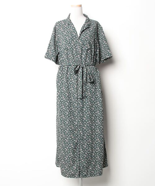 studio CLIP 「studio CLIP」 花柄シャツワンピース L グリーン レディース : ZOZOTOWN Yahoo!店 - 通販 - Yahoo!ショッピング