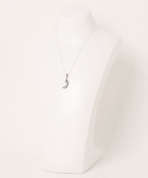 con affetto(ファッション) ネックレス シルバー925ターコイズフェザーネックレス メンズ レディース : ZOZOTOWN Yahoo!店 - 通販 - Yahoo!ショッピング