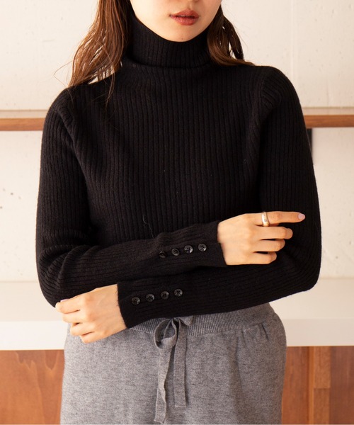 ニット 「SETUP7」タートルネックリブニットセーター KNF049 レディース : 78673983 : ZOZOTOWN Yahoo!店 - 通販 - Yahoo!ショッピング