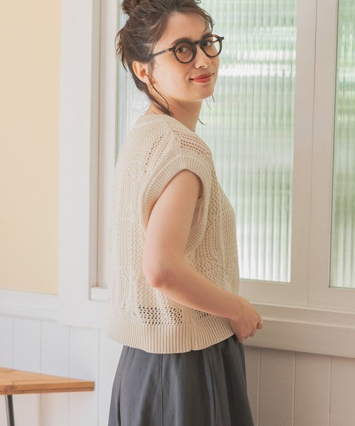 studio CLIP 「studio CLIP」 ノースリーブニット LARGE ベージュ レディース : ZOZOTOWN Yahoo!店 - 通販 - Yahoo!ショッピング