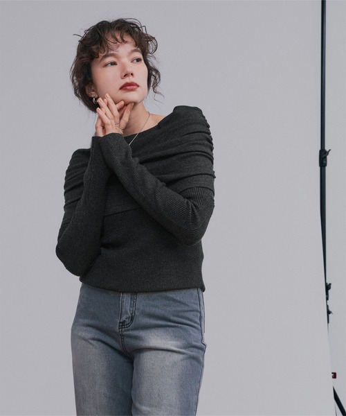 titivate 「titivate」 長袖ニット S チャコール レディース : ZOZOTOWN Yahoo!店 - 通販 - Yahoo!ショッピング